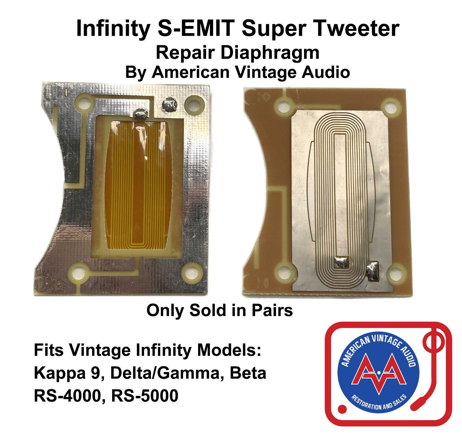 PAIR (2) Infinity S-EMIT Super Tweeter Repair Parts • TWO Pieces • NEW ...